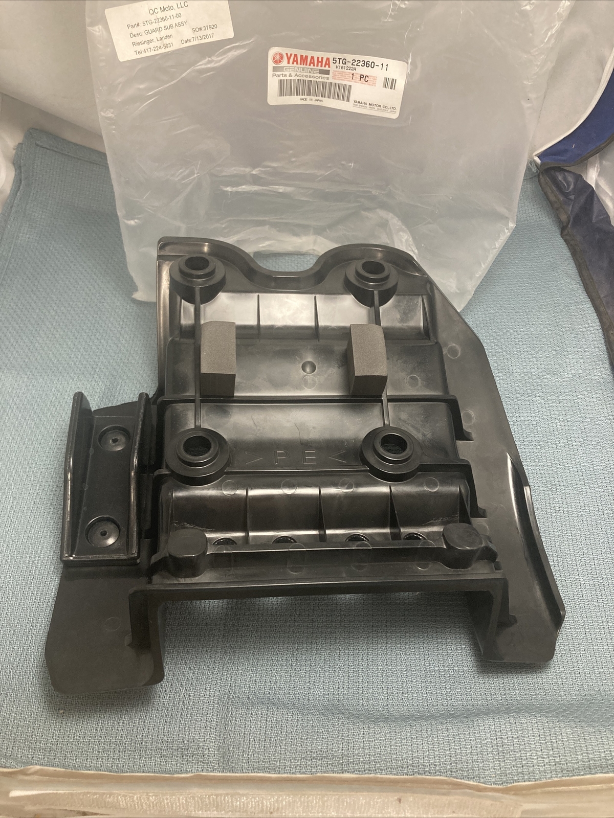 2006-12 YFZ450 450 YAMAHA PLASTIC GUARD NOS 5TG-22360-11 for sale ...