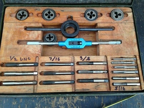 UNC - TAP AND DIE SET - GOLIATH ** BRITISH MADE ** NOT CHINA *** FIVE ...