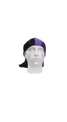 Unisex New Mens Doo Rag Multi Color Purple Black Soft Silk One Size ...