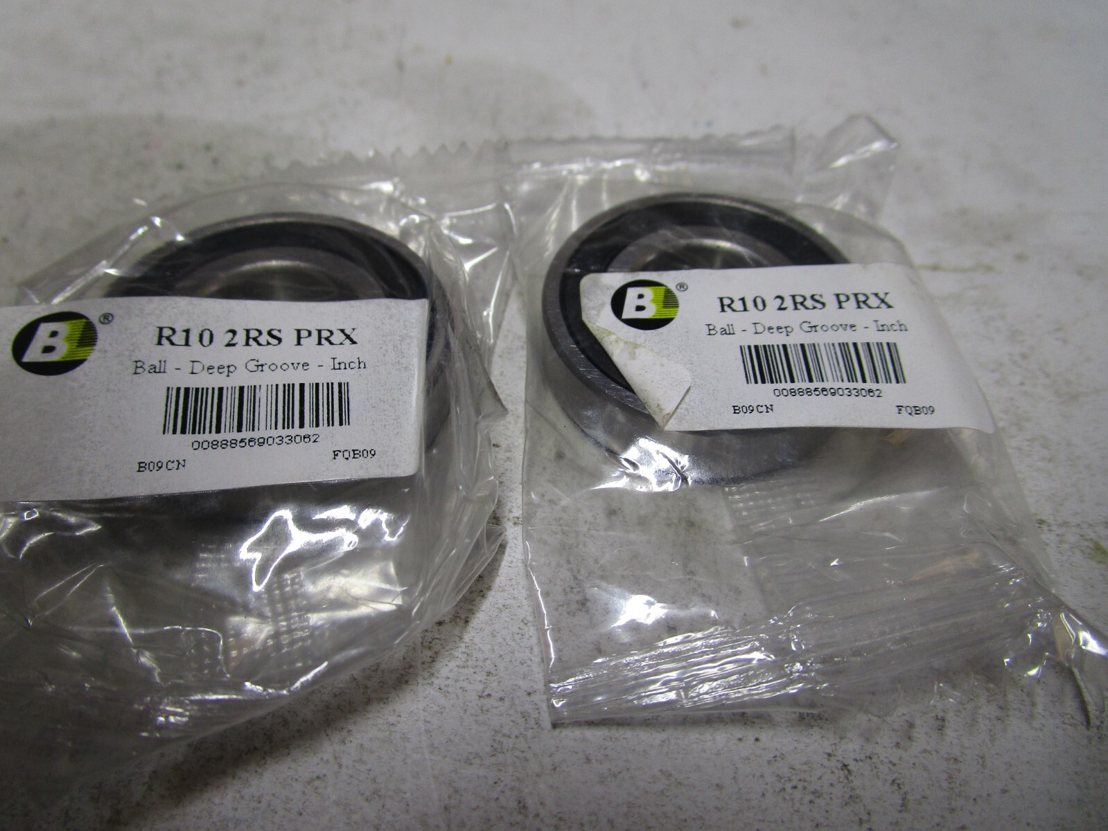R10 2RS 0.625" ID x 1.375" R10 2RS 1 Row Double Seal Radial Ball ...