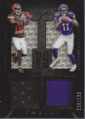 2016 Panini Black Gold VS Dual Jersey #11 Corey Coleman Laquon ...