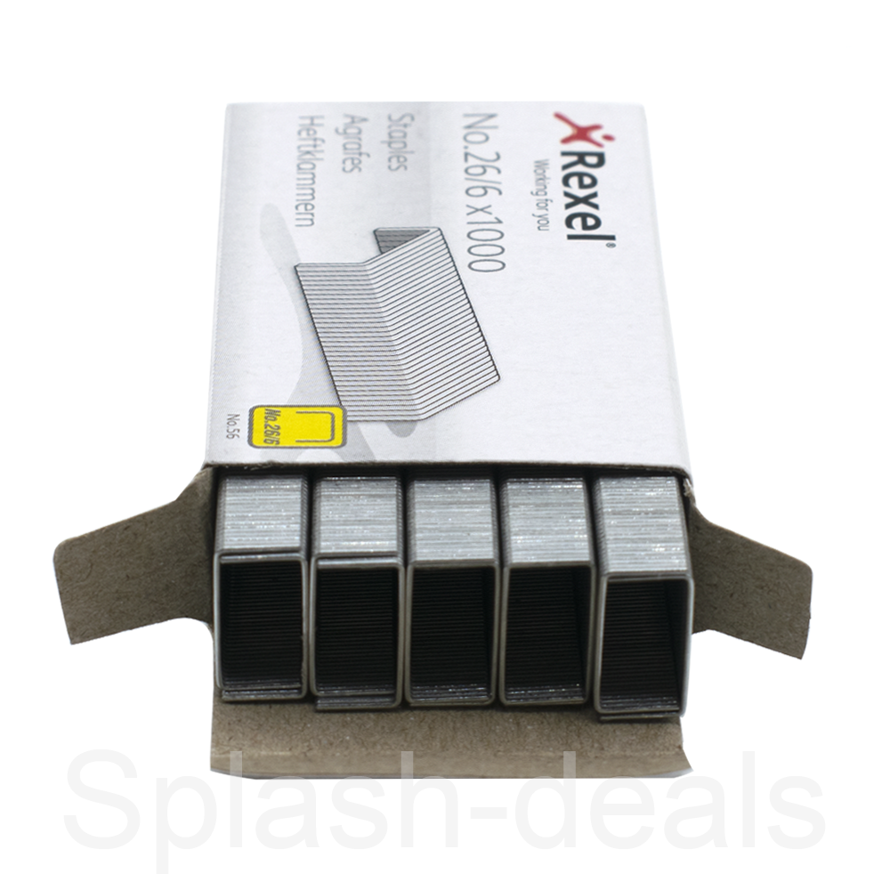 Rexel No.56 Staples 26/6 - Strong High Quality For All Staplers - Box ...