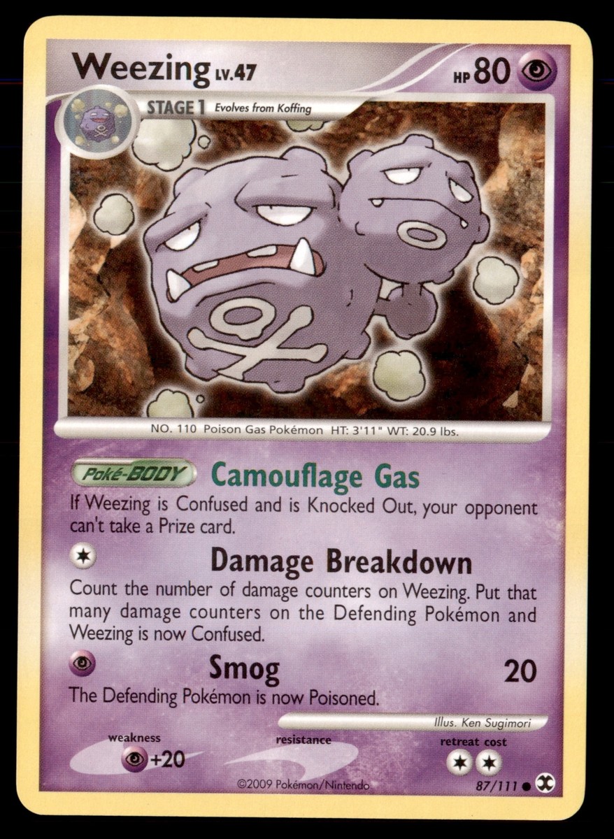 Weezing Pokemon Card