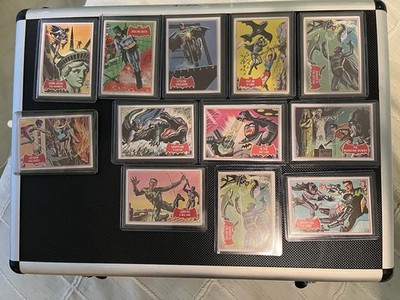 LOT (12) 1966 Topps Batman A Series Red Bat Vintage Robin Riddler Crime ...