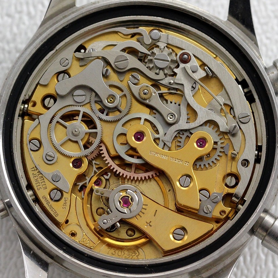 Wakmann Vintage Incabloc Triple Date Chronograph 71.1309.70 Steel ...
