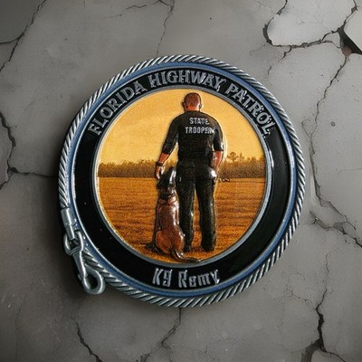 Florida Highway Patrol K9 Remy EOW Challenge Coin | eBay