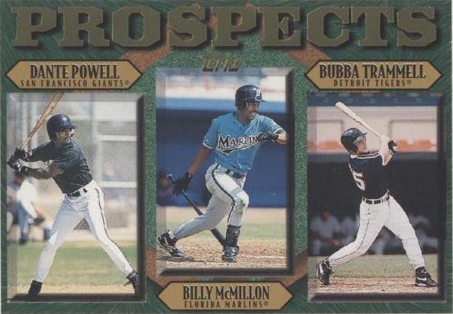 1997 Topps - Prospects Bubba Trammell, Dante Powell, Billy McMillon ...