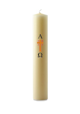 9" Church Easter Paschal Candle with 2024 Transfer included, Catholic ...