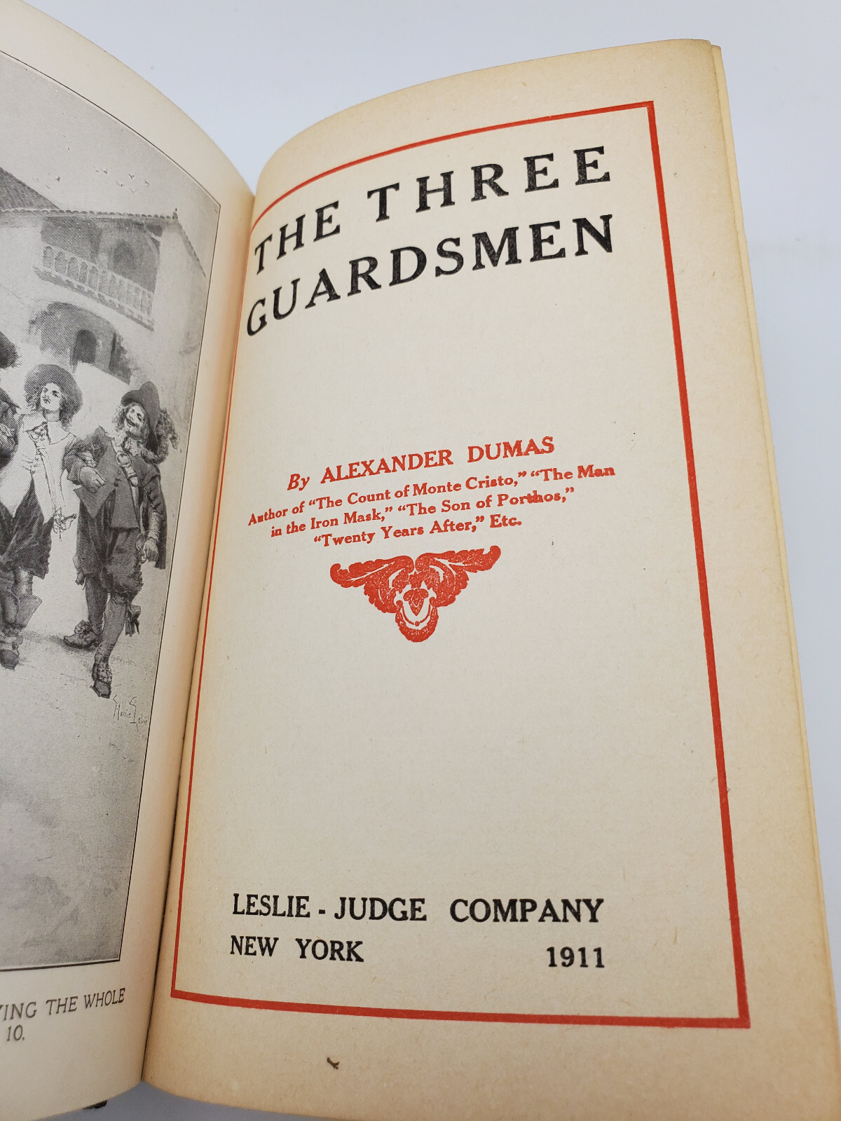 The Three Guardsmen by Alexander Dumas (1911, Leslie Judge Company) HC ...