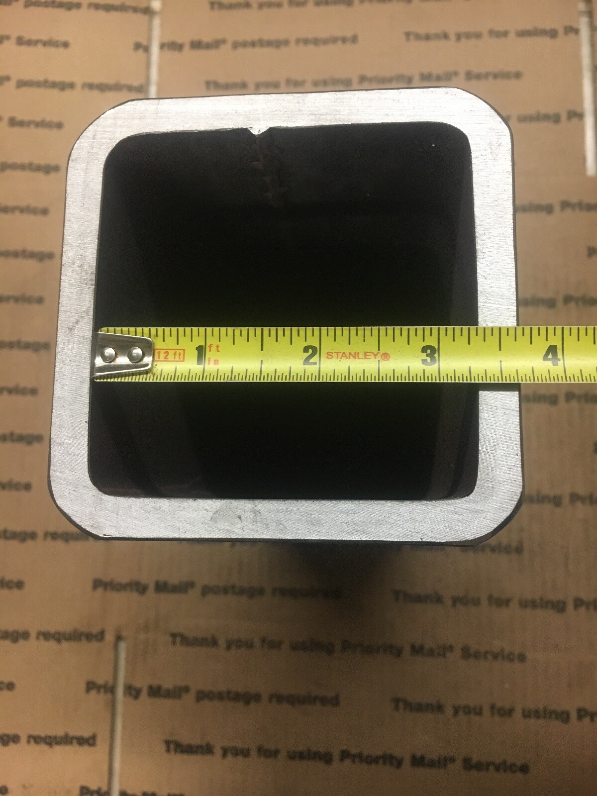 4 X 4 Steel Square Tube 3/8” Thick Tubing 12" L Steel Brace Support ...
