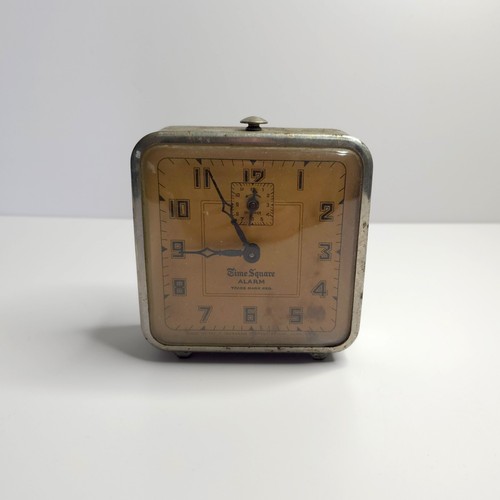 Vintage Ingraham Time Square Alarm Clock Untested | eBay