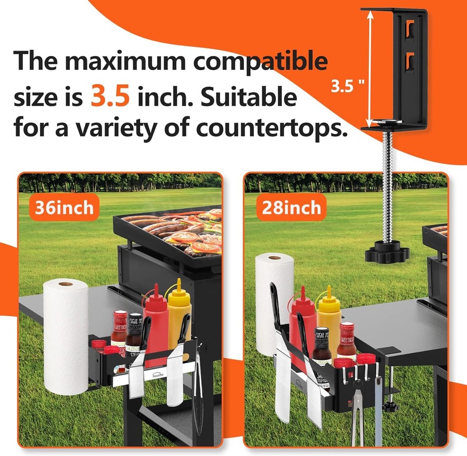 Griddle Caddy for Blackstone 28"/36" Griddles/Prep Cart, Grill ...