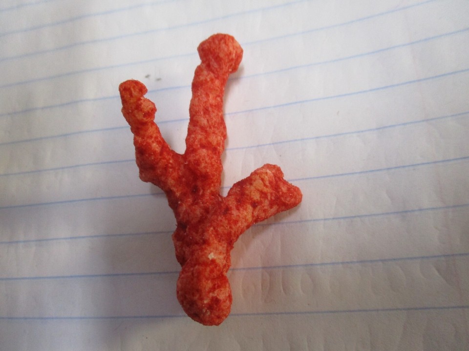 Flaming Hot Cheeto Shaped Like Donald Trump Golfing Measures 2 1/4 ...