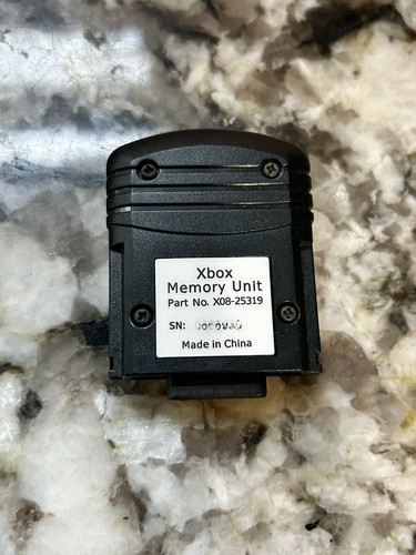 Microsoft Original Xbox Memory Unit Card X08-25319 Black - FREE SHIP ...