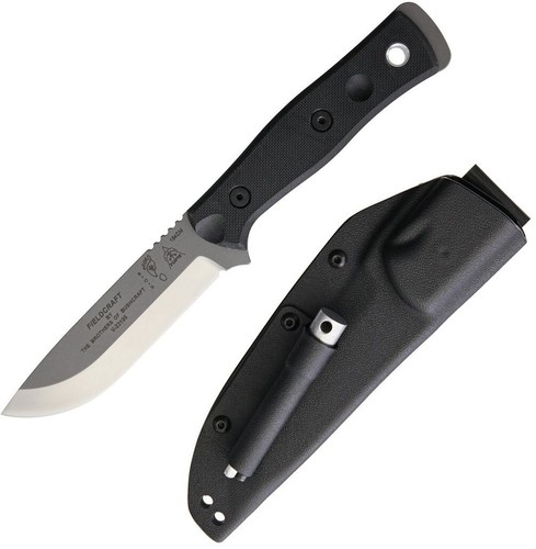TOPS Fieldcraft BOB Hunter Fixed Knife 4.75" 154CM Steel Blade Black ...