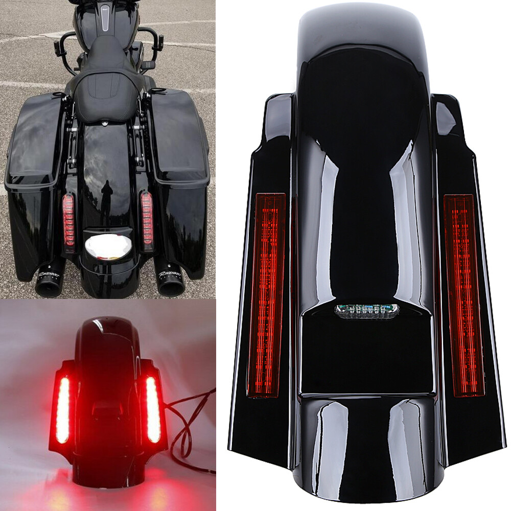 4" CVO Rear Fender w/ LED For Harley Touring Road King Electra Glide ...