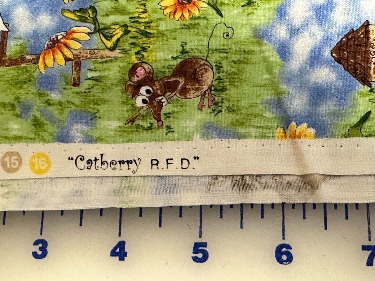 Catberry Scruffy Neighborhood Cats sewing cotton Fabric per yd. 44 ...