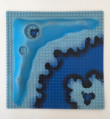 LEGO Raised Baseplate 32 x 32 Crater Plate & Underwater Pattern ...