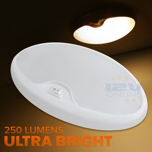 12V LED Pancake Light RV Trailer Cargo Boat Cabin Indoor Ceiling Light ...