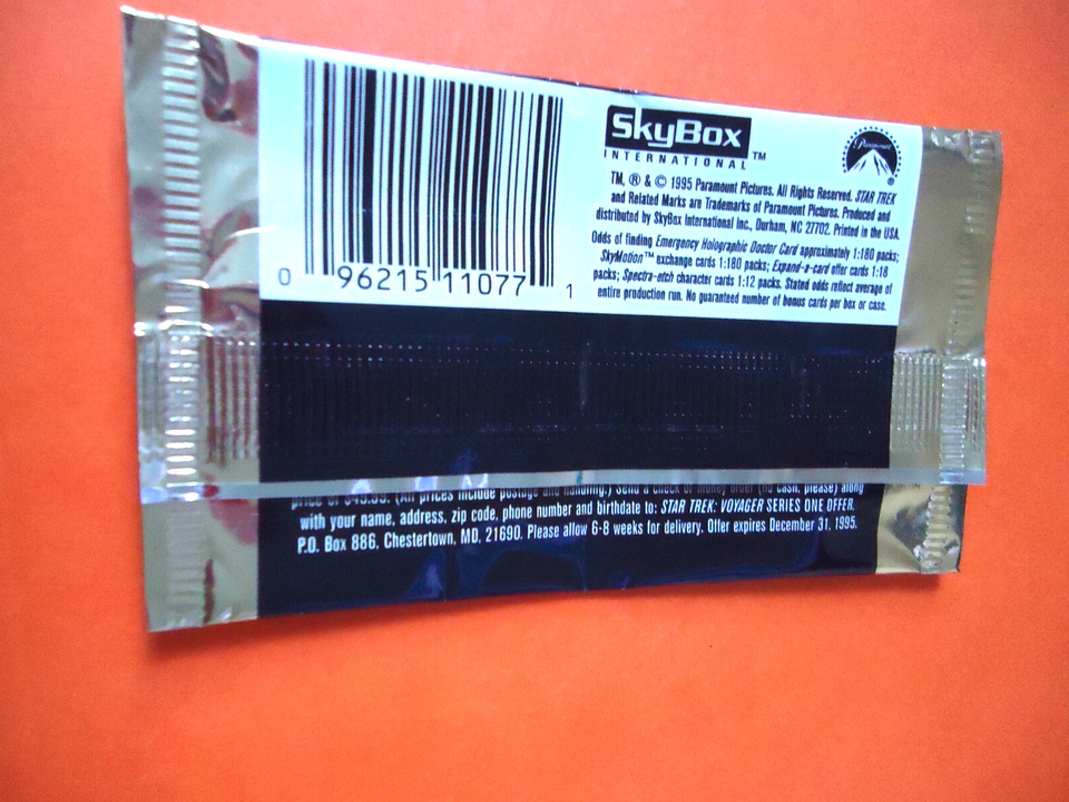 1995 Skybox Star Trek Voyager Trading card wrapper - Series one | eBay