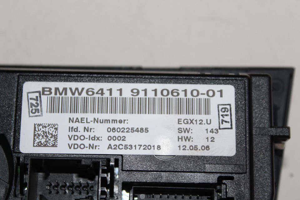 Climate Control Automatic Control Panel BMW E90 E91 3 Series / 6411 ...