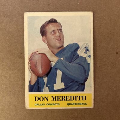 1964 Philadelphia Football Don Meredith Dallas Cowboys Card #51 | eBay
