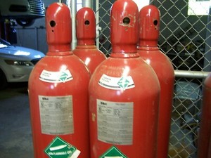 USED FIKE 100 LB Carbon Dioxide Cylinders P/N C70-100 Empty, Lot of ...