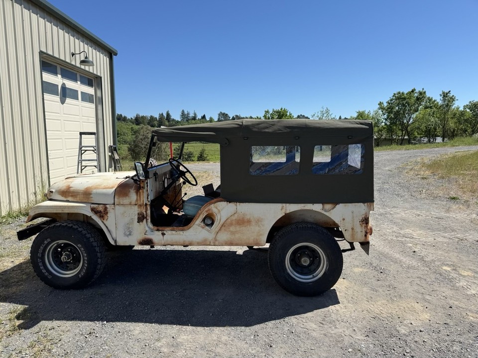 Soft Top For Willys Jeep CJ6 +Frame+Door Frame- Olive Green/Black | eBay