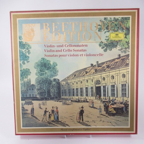 Beethoven Edition 1977 Violin and Cello Sonatas Vinyl Records 8 LP Box ...