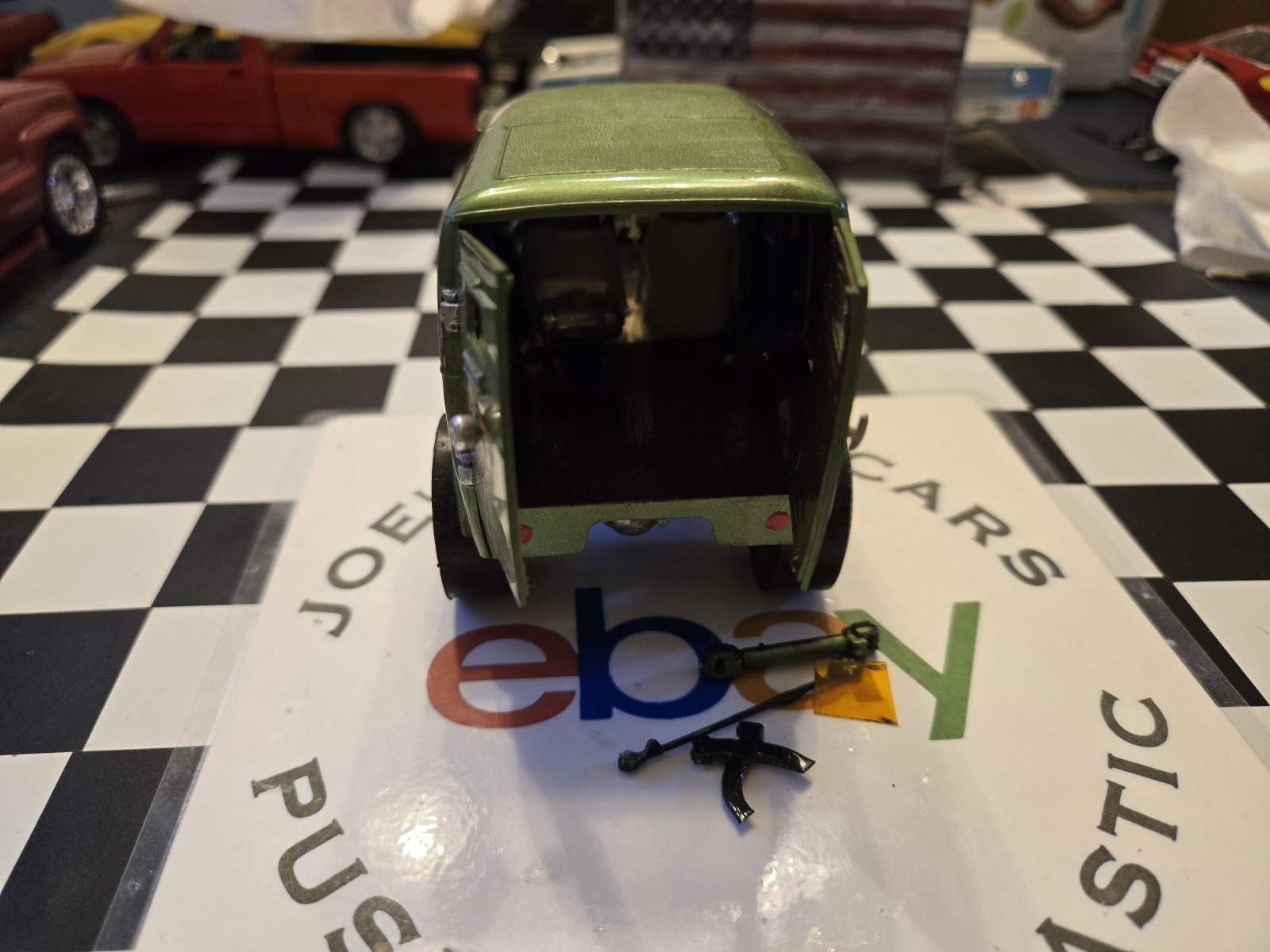 BUILT MODEL CAR REVELL THAMES GASSER PROJECT OLDER BUILT NEEDS RESTORED ...