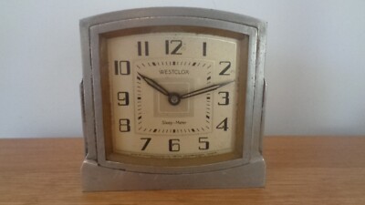 Westclox Sleep Meter Art Deco Alarm Clock, Western Clock Co ...