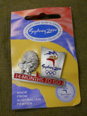 #P101. SYDNEY 2000 OLYMPIC COUNTDOWN PIN - 14 MONTHS TO GO | eBay Australia