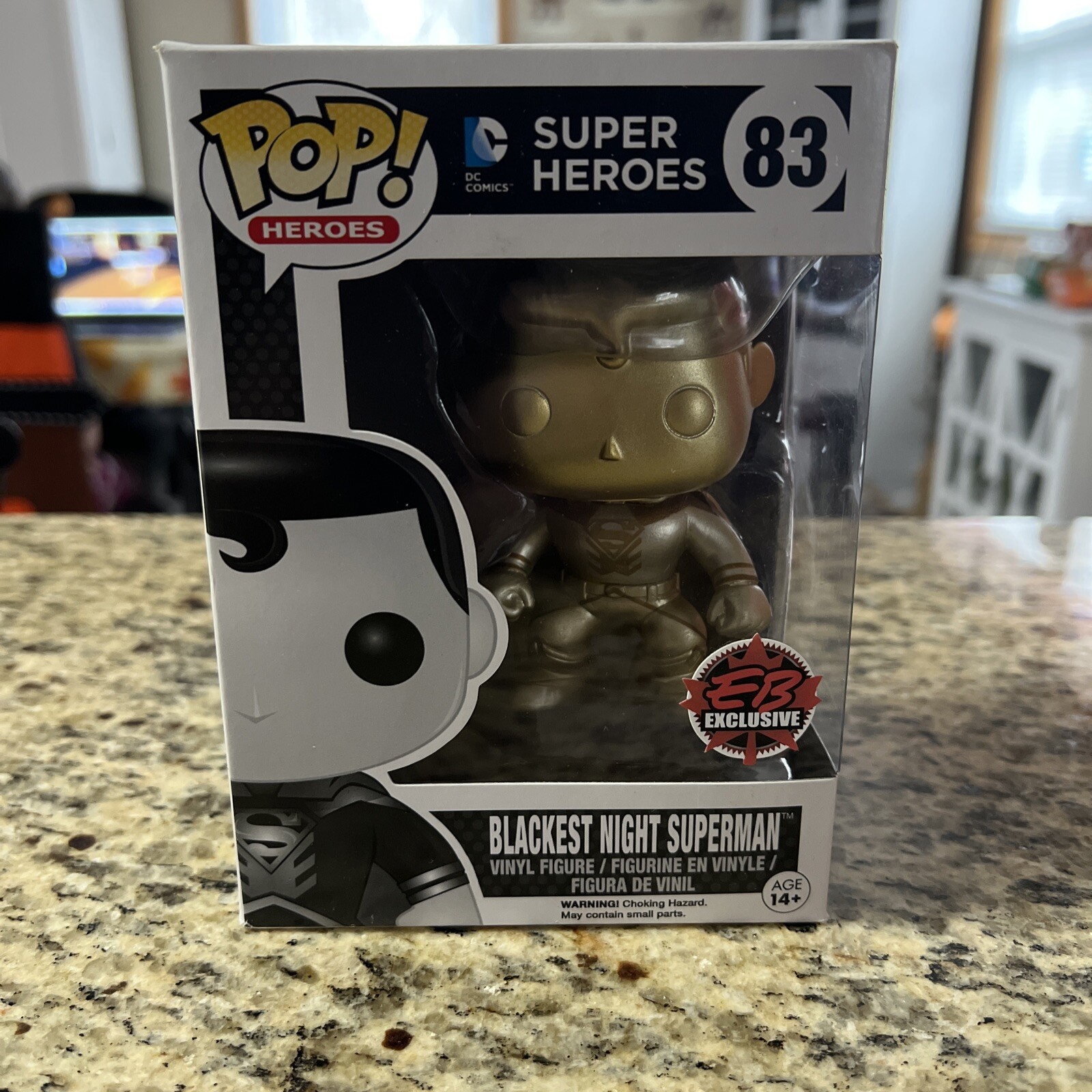 Funko Pop! Heroes Blackest Night Superman (GameStop) EB Exclusive Gold ...