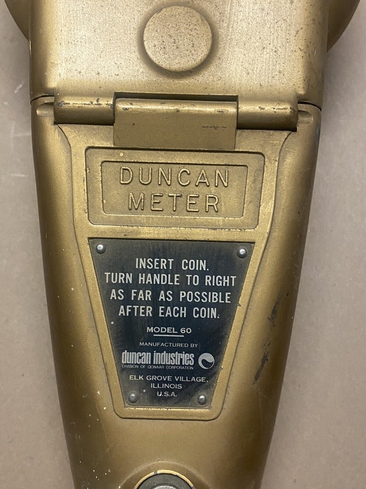 DUNCAN PARKING METER 5 CENT 2 HOUR LIMIT NO KEY | eBay