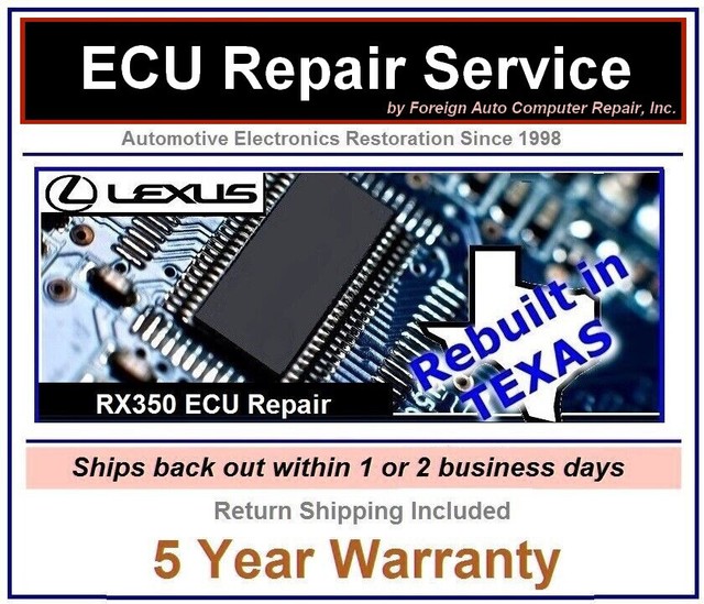 Ls400 ECU Lexus ECM Ls400 PCM Repair & Return Service With 5 Year for ...