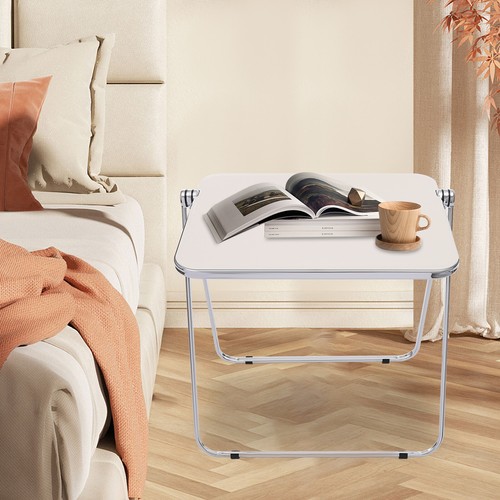 Foldable Acrylic Tray Table, Modern TV Tray, Small Folding Desk Space ...