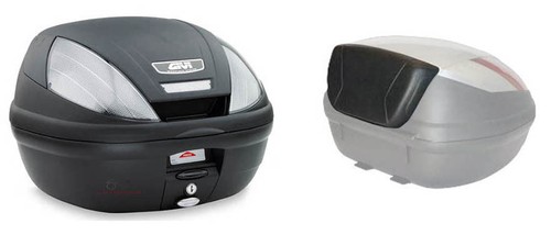 GIVI BAULETTO BAULE VALIGIA E370 NT MONOLOCK 39 LT VERSIONE TECH + SCHIENALINO | eBay