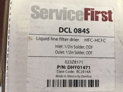 DCL 084S Service First Liquid Line Drier HFC-HCFC DCL084S (NEW) | eBay