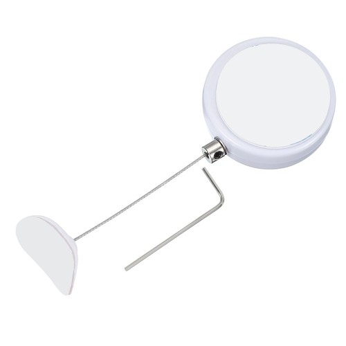 Round Retractable Remote Control Tether 3.3 Ft, White(Curved Rubber Cap ...