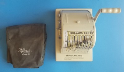 The Paymaster - Series 8000 Ribbon Writer & Cover Check Writing Machine ...