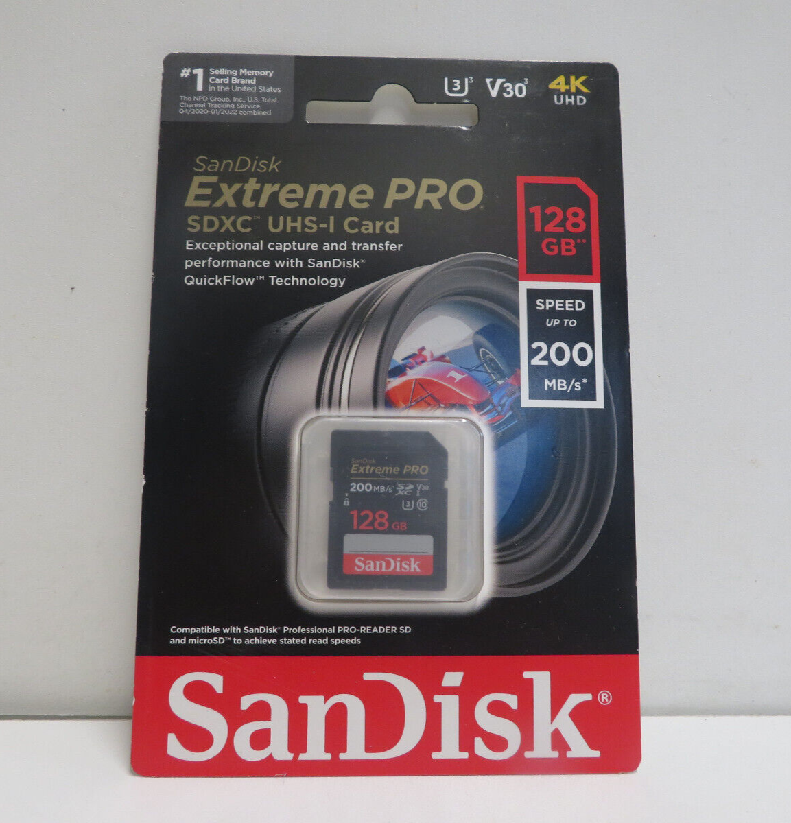 SanDisk Extreme Pro 128GB Class 10 - SDXC Memory Card - SDSDXXD-128G ...