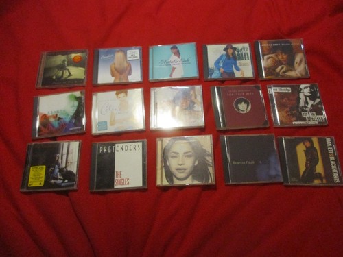 Lot of 15 Female/Diva Pop Rock cd's Sade, Anita Baker, Joan Jett ...