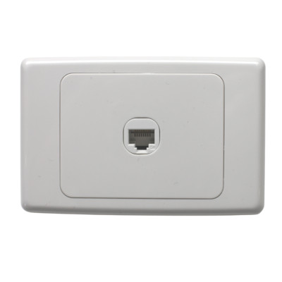 1 Gang Clipsal 2000 Compatible Wall plate with Cat5E RJ45 Data Network ...