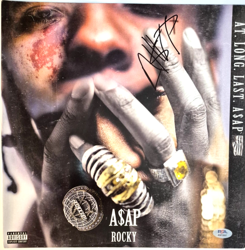ASAP ROCKY SIGNED AUTOGRAPHED AT LONG LAST A$AP ALBUM VINYL RIHANNA ...