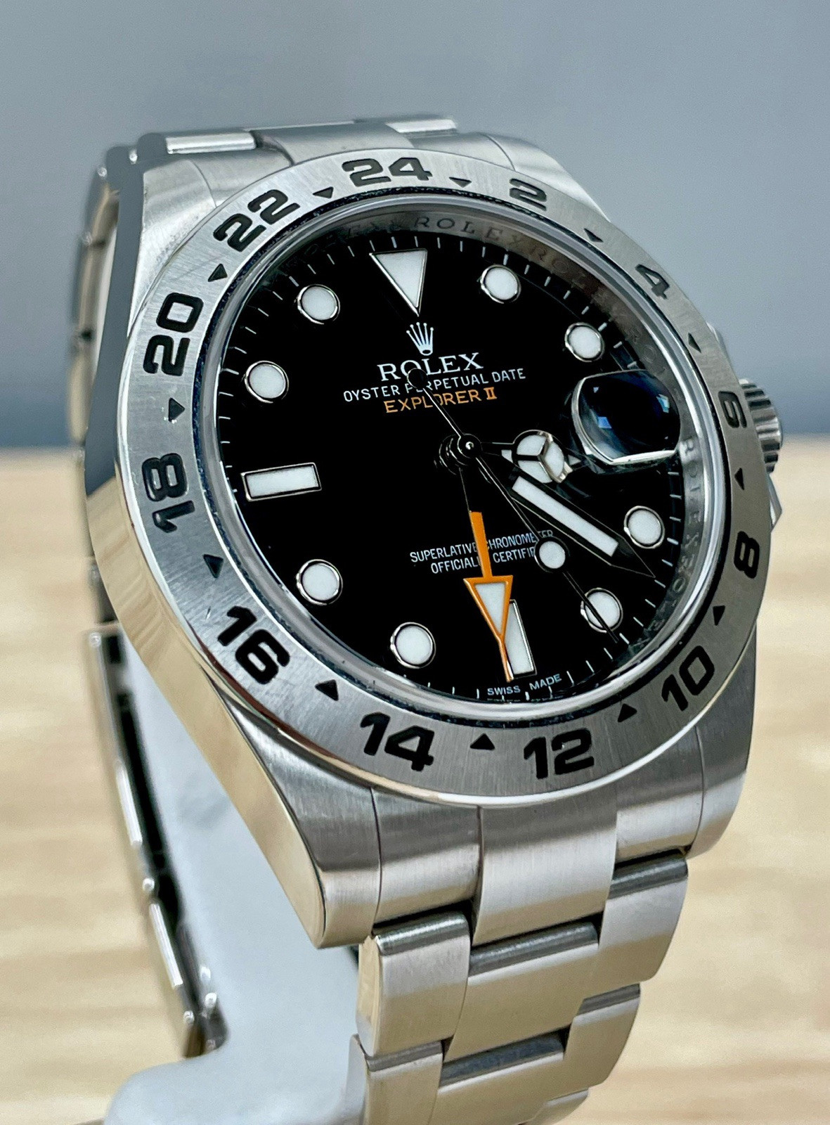 ROLEX EXPLORER II BLACK DIAL SPORTS WATCH 216570 STAI… - Gem