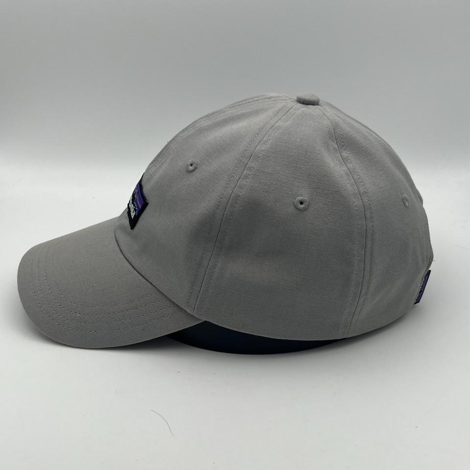 Patagonia Hat Cap Strap Back Box Logo Blue Cotton Work Dad Canvas ...