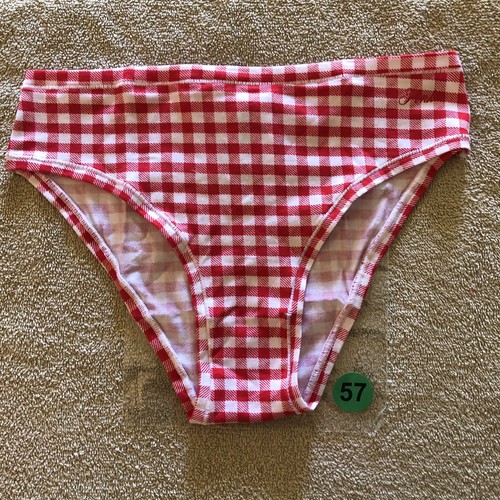 Pink By Victorias Secret Small Red White Check Stretch Cheeky Panties ...