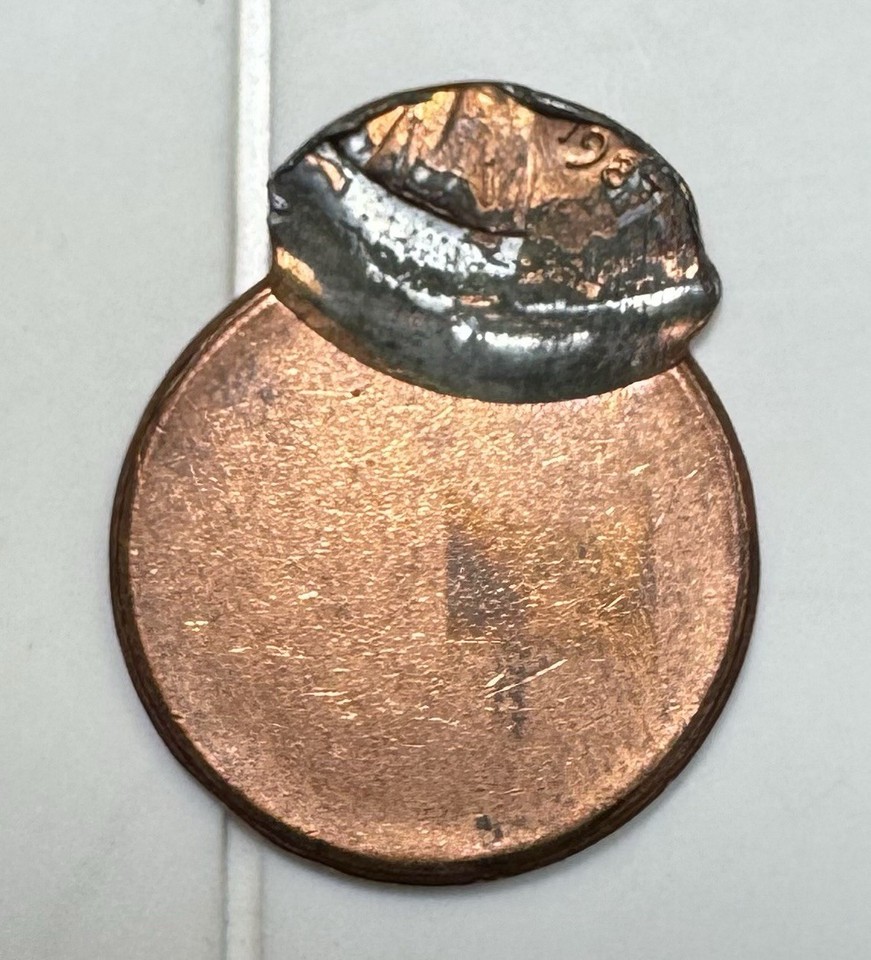 1987 Lincoln Cent Off Center Error Coin - Full Reverse Brockage ...