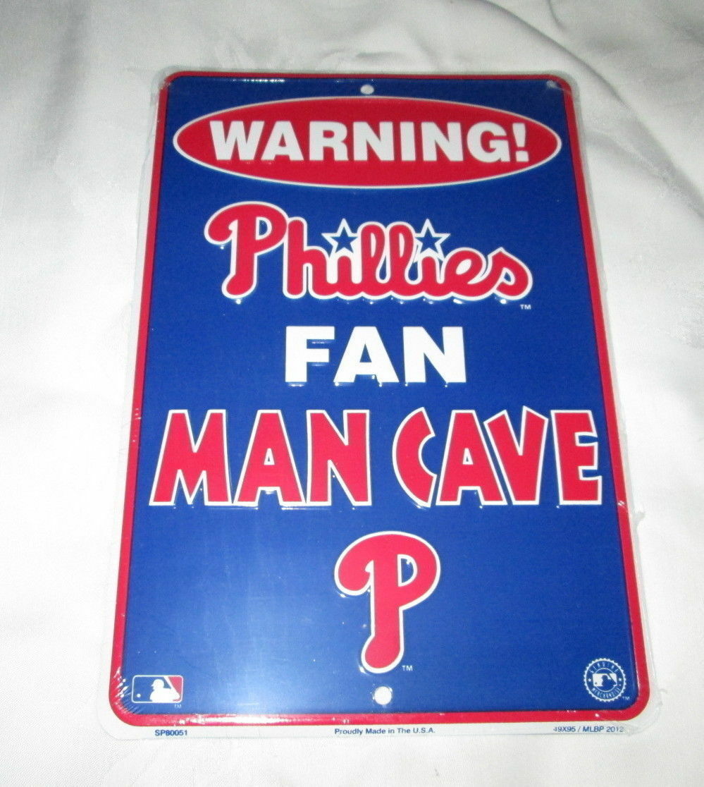 **PHILADELPHIA PHILLIES MAN CAVE Embossed Metal Sign #02 - NEW** | eBay