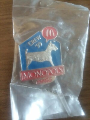 1999 McDonald's Monopoly Pin Employee Crew Lapel Collectable Coca Cola ...